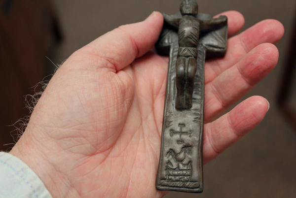 Persons, places and things: This little crucifix comforts the dying in ...