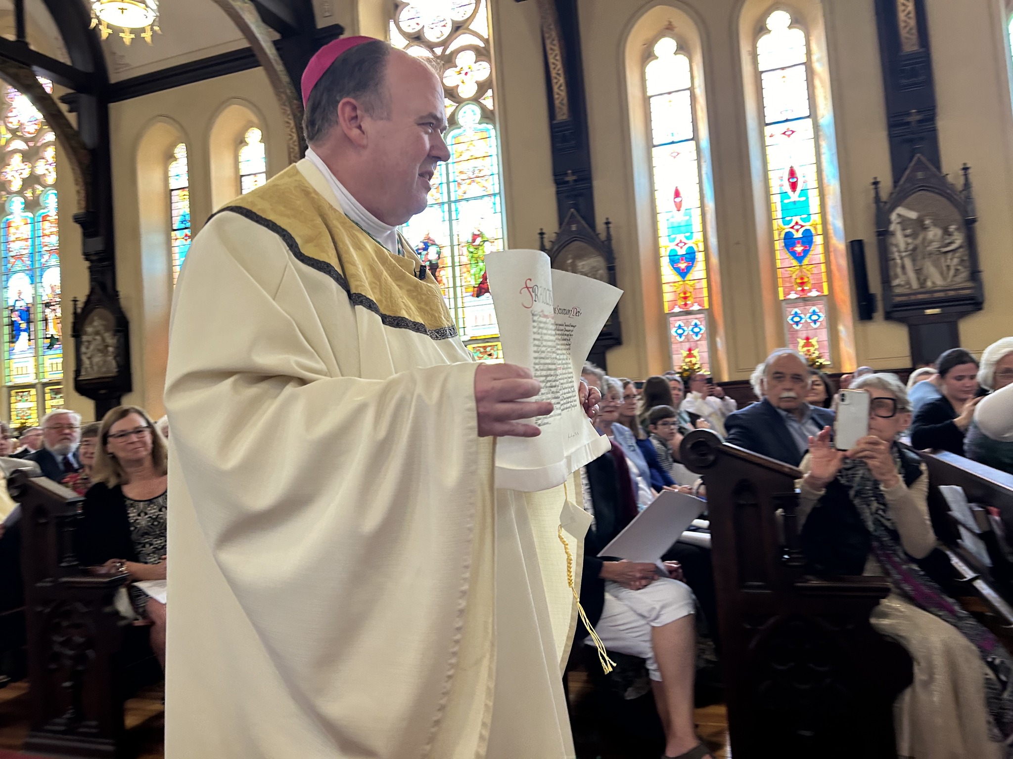 Our wait is over! Welcome Bishop Dennis Walsh!